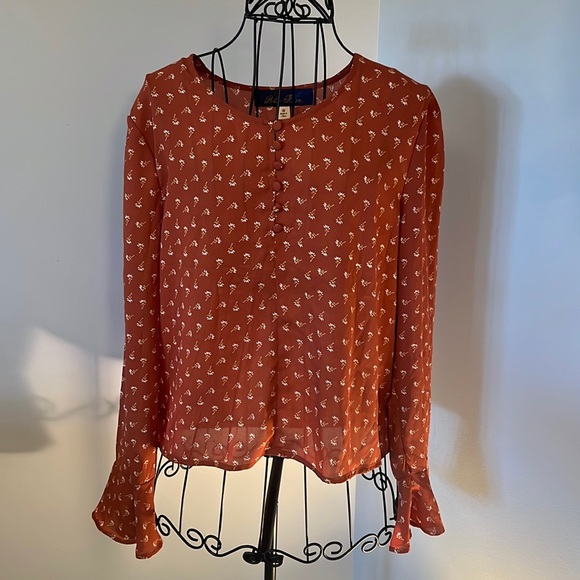 Blue Rain | Tops | Nwot Lizard Thicket Terracotta Blouse | Poshmark